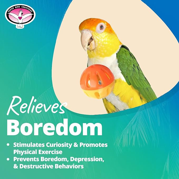 Bird Foot Toys - Colorful Birdie Ball (pack of 4) - 2"