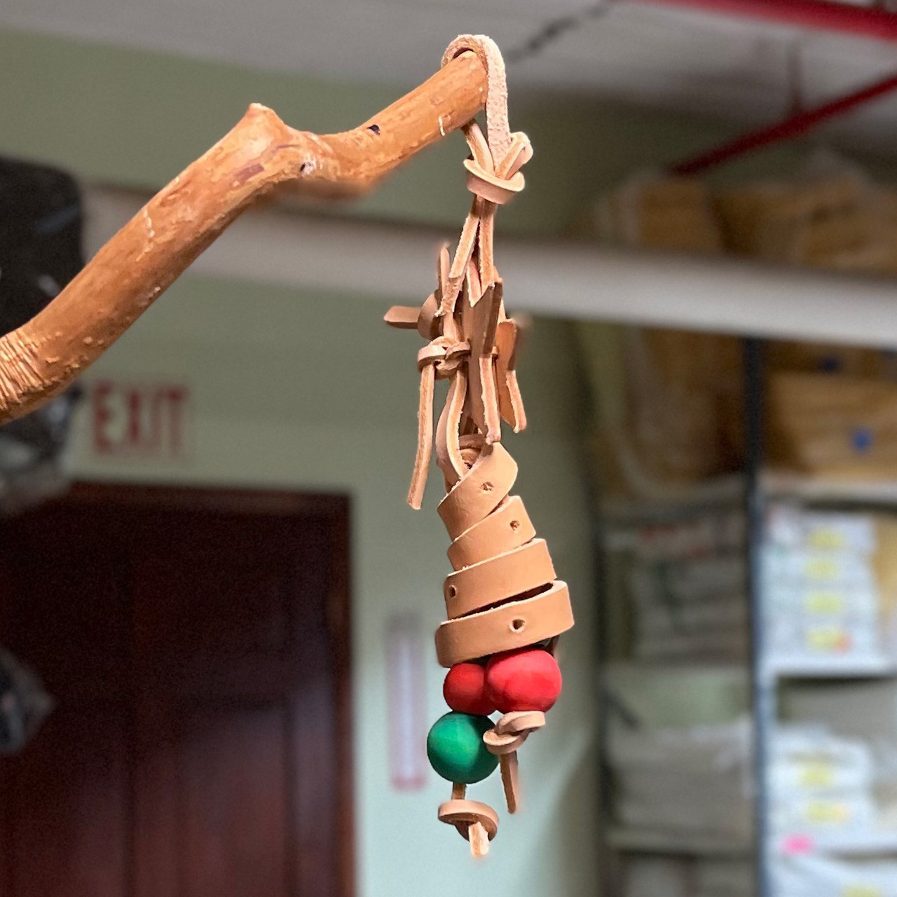 Pablo's Crafted Holiday Bird Toy - Swinging Bell - made in Australia