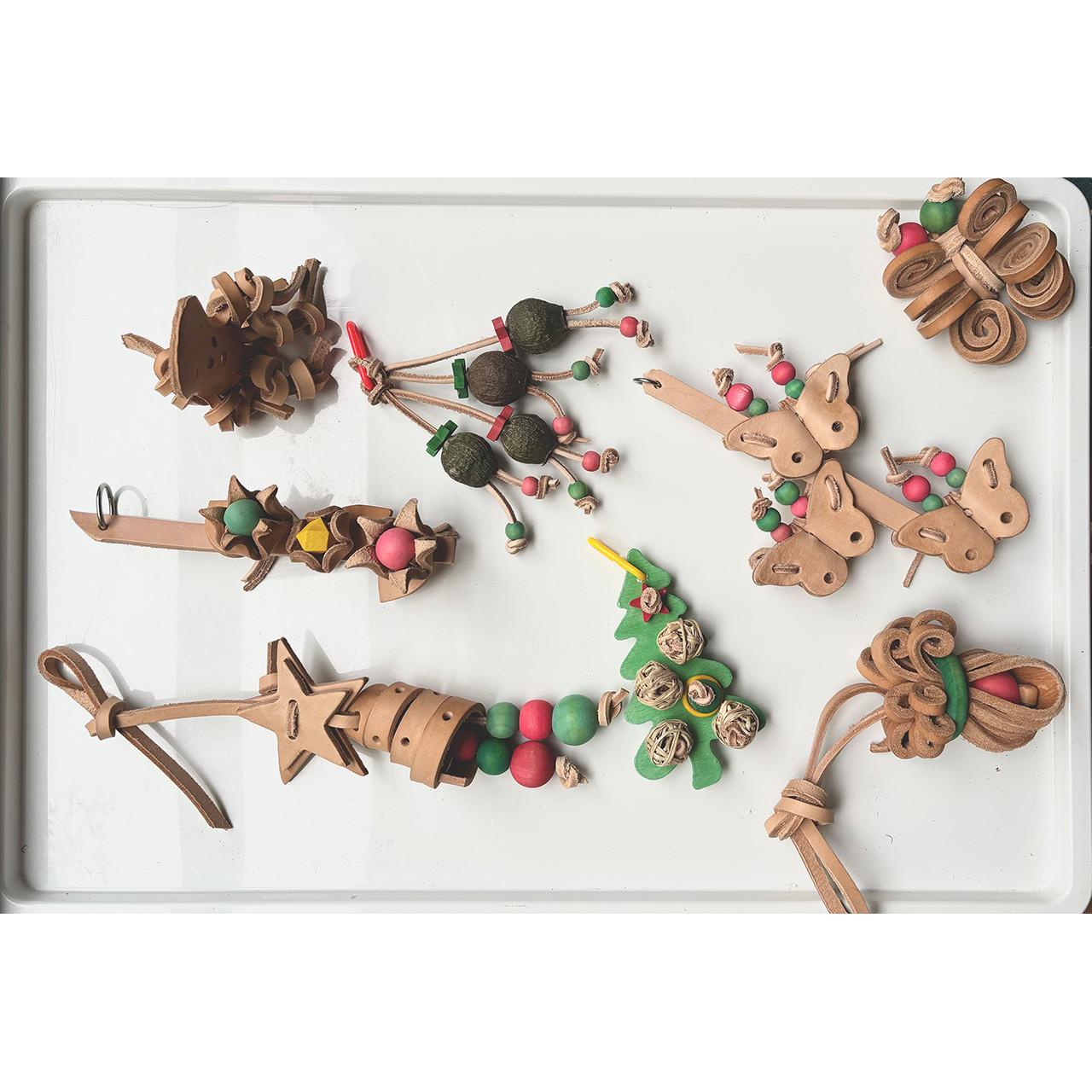 Pablo's Crafted Holiday Bird Toy - Swinging Bell - made in Australia