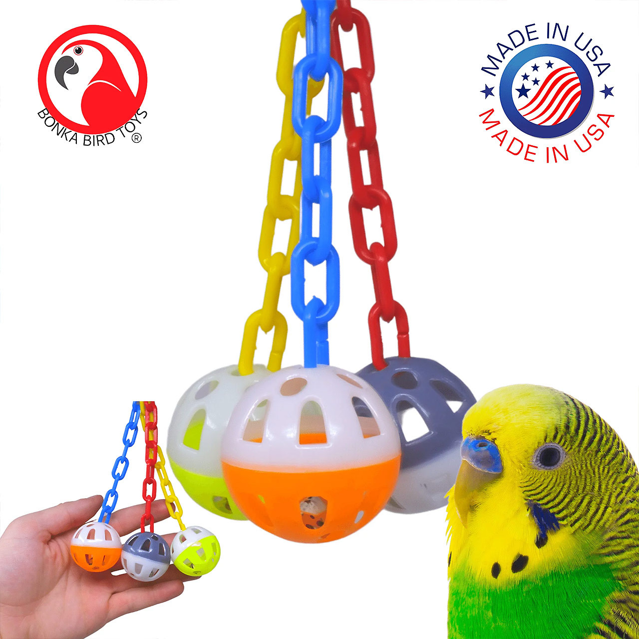 Bonka Ball Clinger Sound Bird Toy