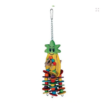 Wooden Pineapple Stack Chewable Bird Toy - Medium