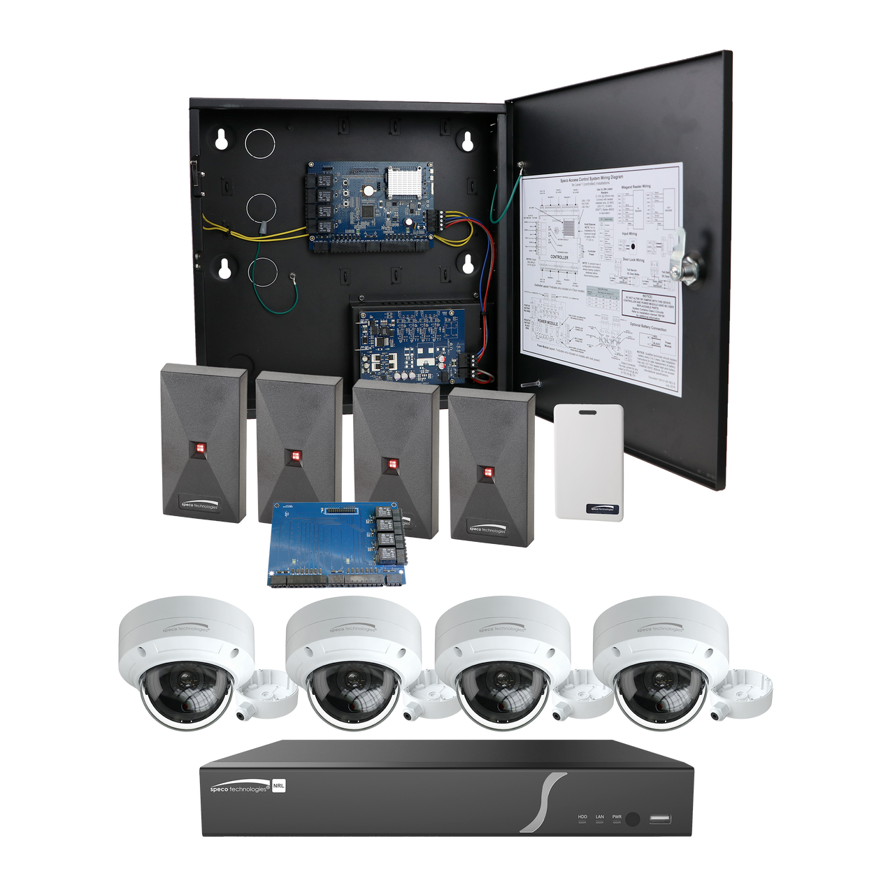 Speco | Access Control Kit Bundle with NVR and Camera | ACKIT2VID - SS ...