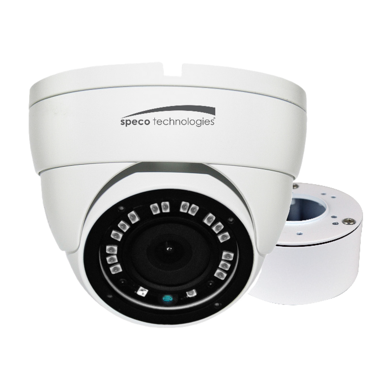 Speco | 2MP HD-TVI Eyeball Camera, 3.6mm Lens, Included Junc Box, White ...