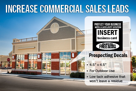 Business Card Window Sticker 4.5" x 4.5" (25 PACK) - SS&Si Dealer Network