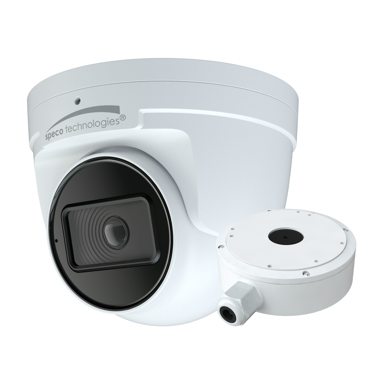 Speco | 4MP Intensifier AI IP Turret Camera with Junction Box, 2.8mm ...