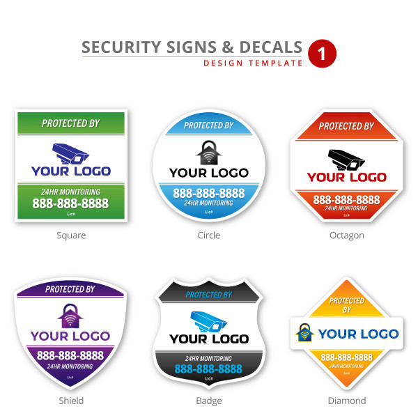 Security Window Stickers ( Single Side)