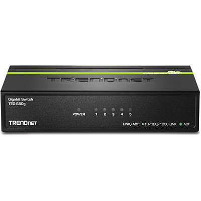 TRENDnet 5-Port Gigabit GREENnet Switch TEG-S50g (Version v5.0R) - SS ...