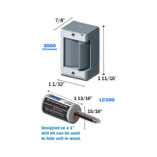 Trine | 3000 Series Mechanism with LC100 - 11-28 AC/DC | 30LC - SS&Si ...