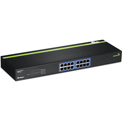 TrendNet | TEG-S16g | 16-port Gigabit GREENnet Switch(Rack Mount) - SS ...