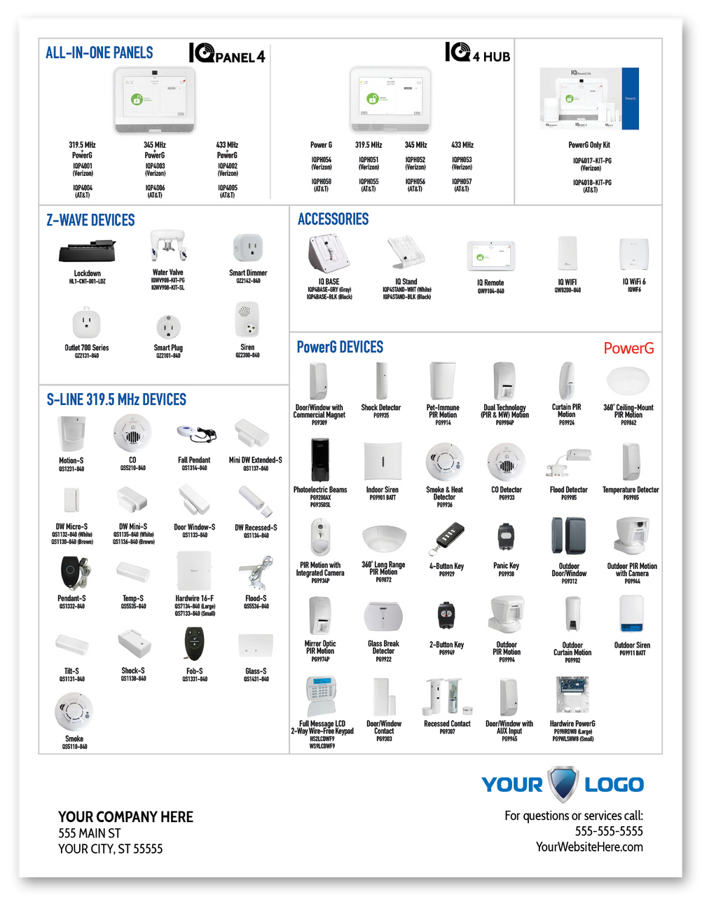 Qolsys Residential Flyer 2-sided 8.5" x 11" - SS&Si Dealer Network