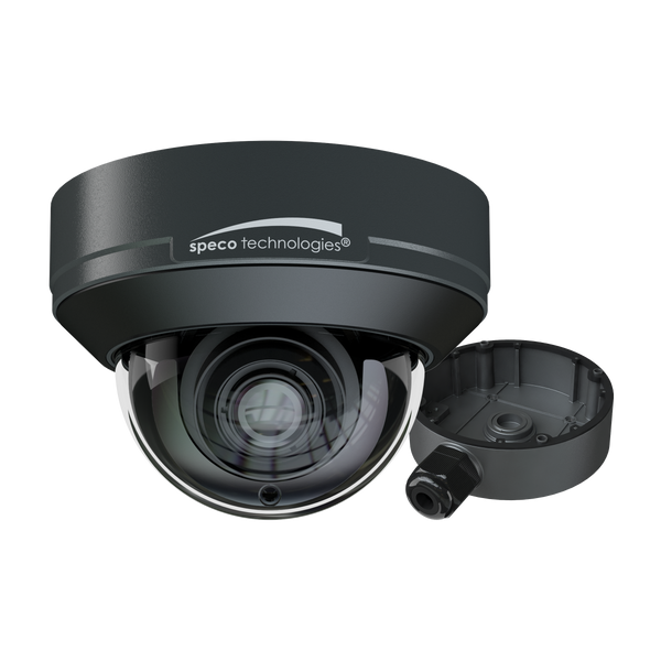 Speco | 4MP Flexible Intensifier AI IP Dome Camera with Junction Box, 2 ...