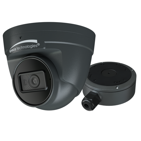 Speco | 4MP Flexible Intensifier AI IP Turret Camera with Junction Box ...