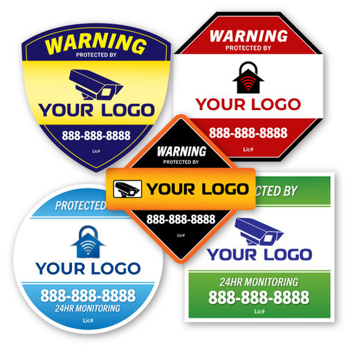 Security Sign (Aluminum, face only) - SS&Si Dealer Network