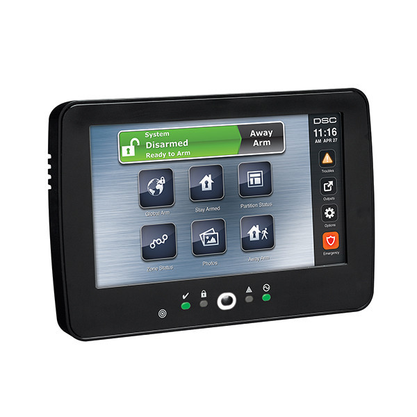 DSC | PowerSeries NEO Black 7" hardwired touch screen keypad ...
