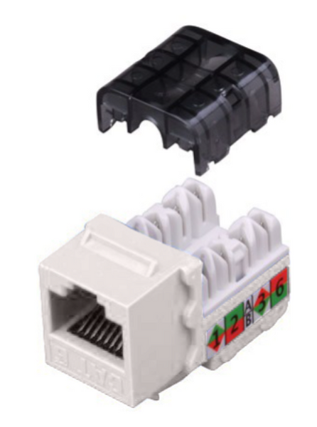 Vanco | Category 6 90 Degree Keystone Inserts- 8 Conductor & White ...
