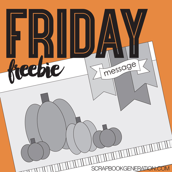 SG Friday Freebies: 2016 September - Card Sketch - Scrapbook Generation