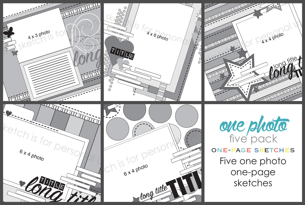 DIGITAL DOWNLOAD: 5-PACK - October 2017 | One Photo (One Page Layouts ...