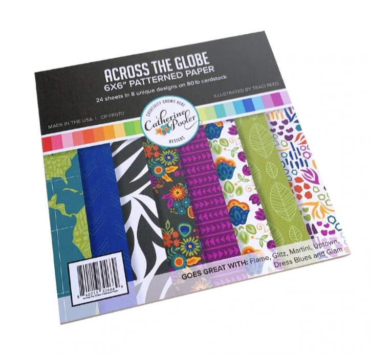 CATHERINE POOLER DESIGNS 6x6 Paper Pad: Across the Globe - Scrapbook ...