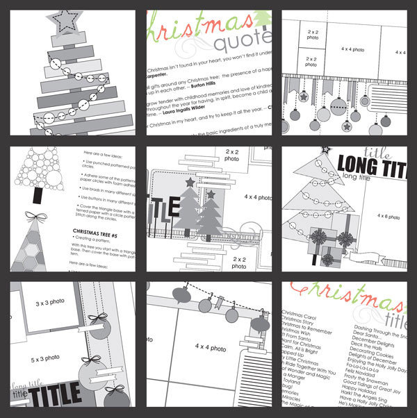 DIGITAL DOWNLOAD: Bundle - Christmas Theme - Scrapbook Generation