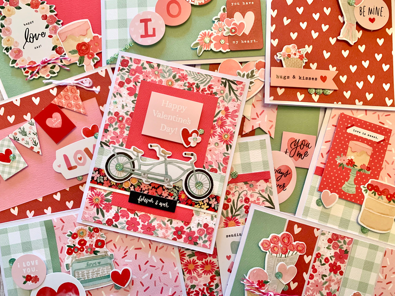 SCRAPBOOK GENERATION Hearts and Flowers - 10 Card Kit - Scrapbook ...