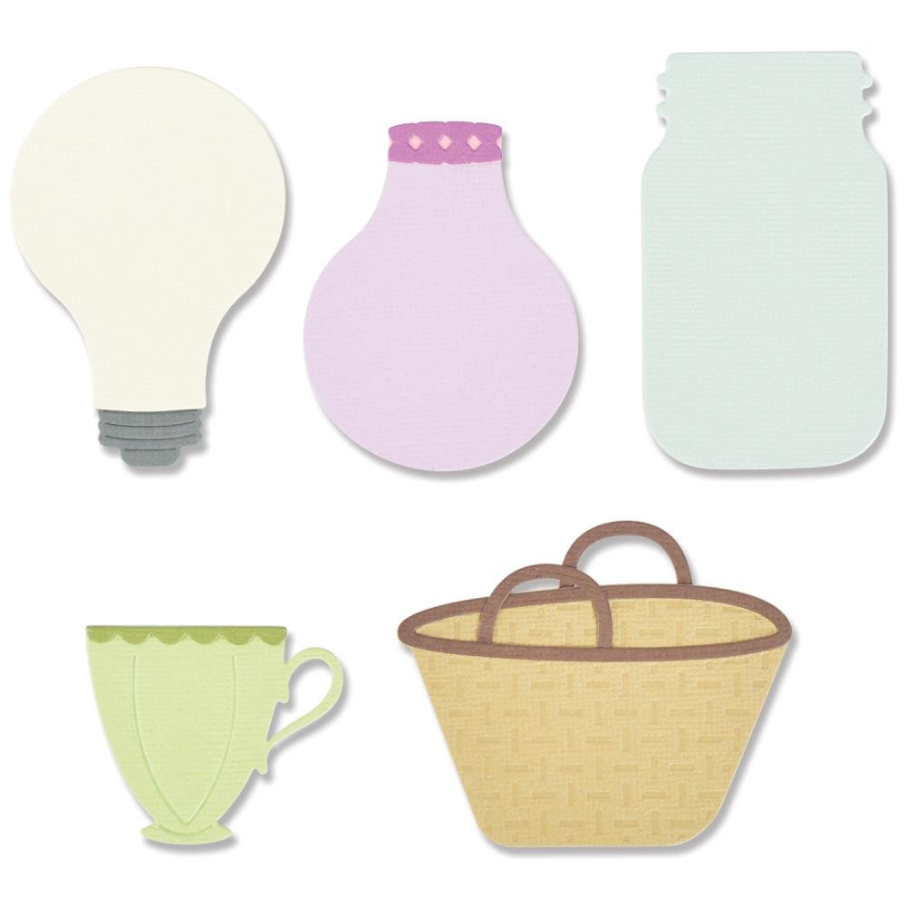 SIZZIX Thinlits Dies by Alexis Trimble: Floral Vessels - Scrapbook ...