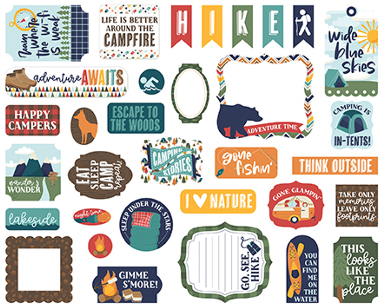 Echo Park Into The Wild Ephemera Scrapbook Generation