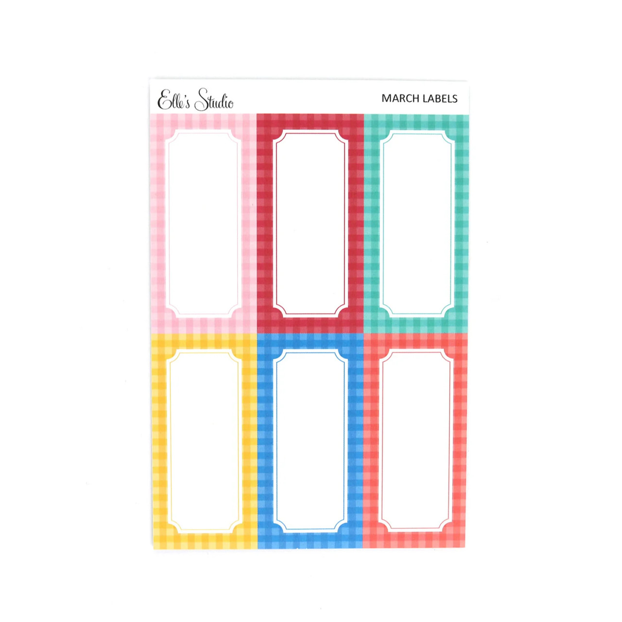 ELLE'S STUDIO Cut Aparts: General | March Labels - Scrapbook Generation