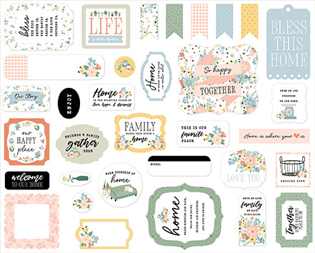 ECHO PARK Our Happy Place Ephemera - Scrapbook Generation
