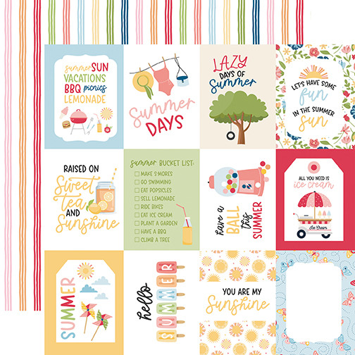 ECHO PARK Have A Great Summer 12x12 Paper: 3x4 Journaling Cards ...