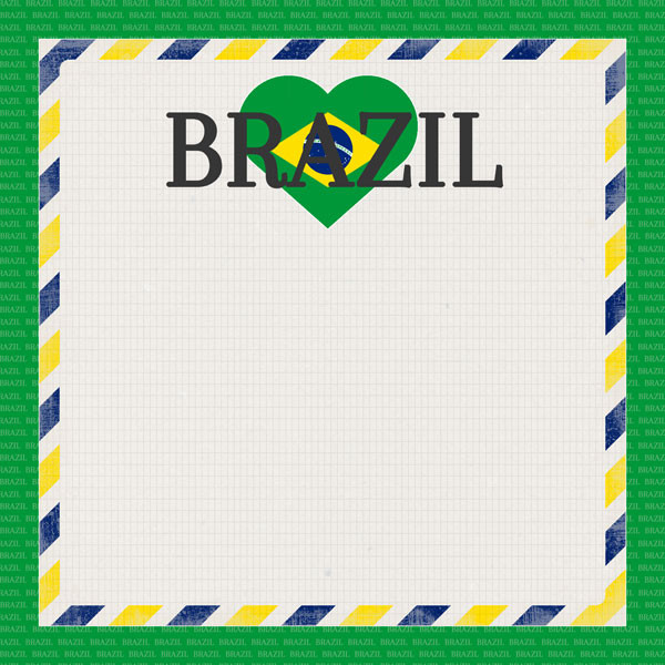 SCRAPBOOK CUSTOMS 12x12 Travel Themed Paper Pack: Brazil - Scrapbook ...
