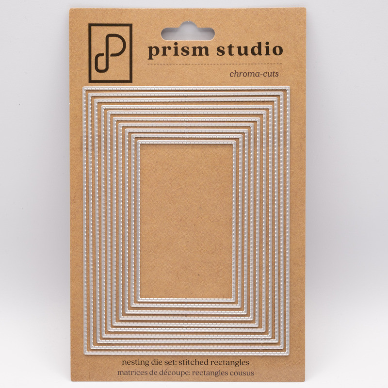 PRISM STUDIO Chroma-Cuts Nesting Die Set: Stitched Rectangles ...