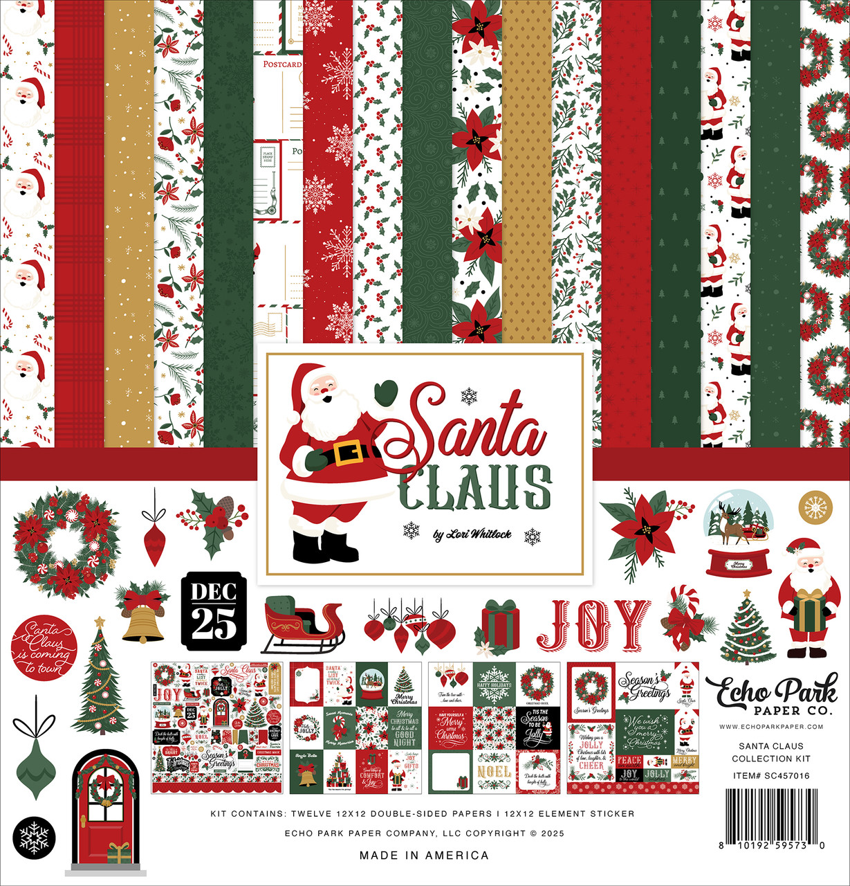 ECHO PARK Santa Claus Collection Kit - Scrapbook Generation