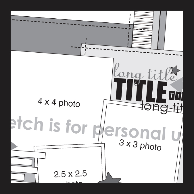 * DIGITAL DOWNLOAD * ONE SKETCH - Layered Squares | One Page Layout ...