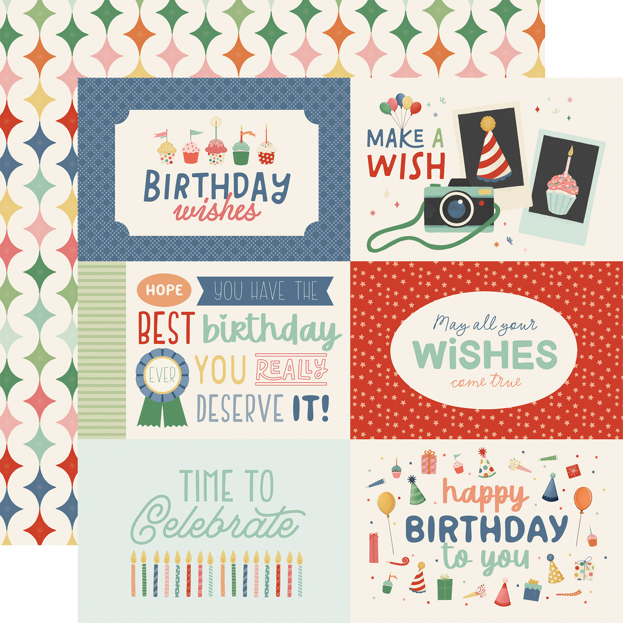 CARTA BELLA They Say It's Your Birthday 12x12 Paper: 6x4 Journaling ...