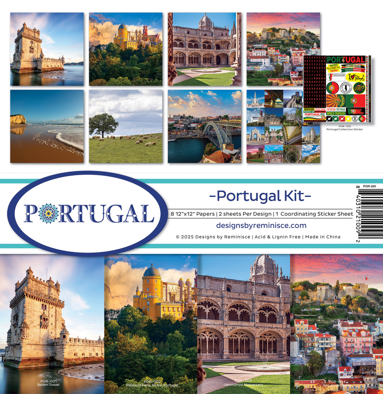 REMINISCE 12x12 Collection Pack: Portugal - Scrapbook Generation