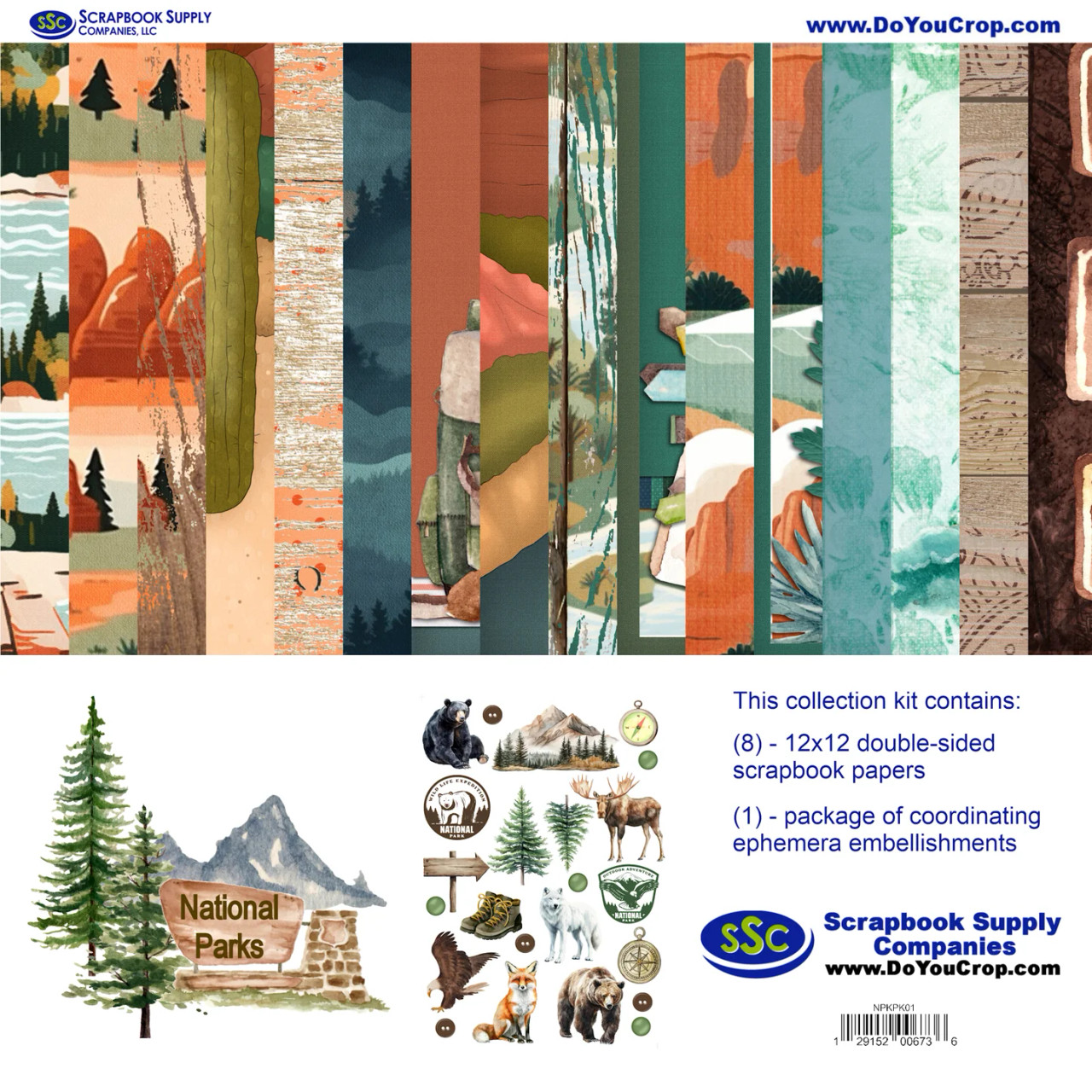 SSC DESIGNS National Parks Collection Kit - Scrapbook Generation