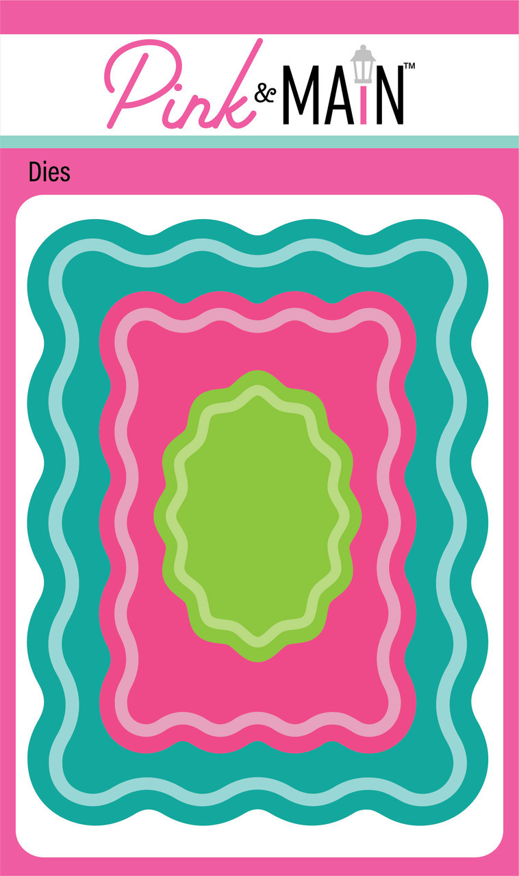 PINK & MAIN Metal Dies: Wavy Frames - Scrapbook Generation