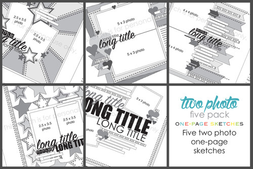 DIGITAL DOWNLOAD: 5-PACK - January 2018 | Two Photos (One Page Layouts ...