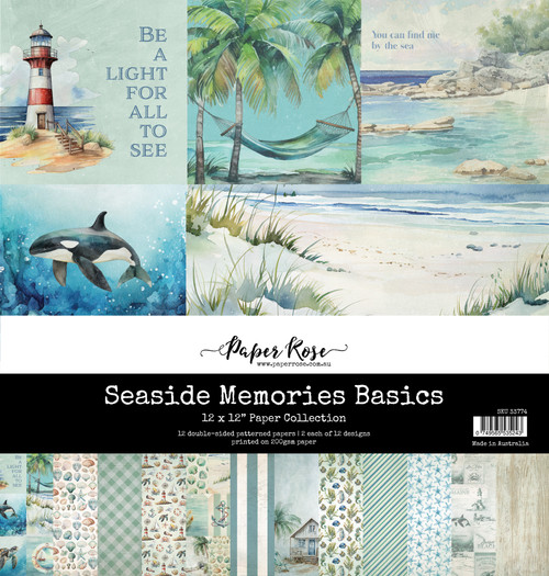 PAPER ROSE Seaside Memories 6x6 Collection Pack - Basics - Scrapbook ...