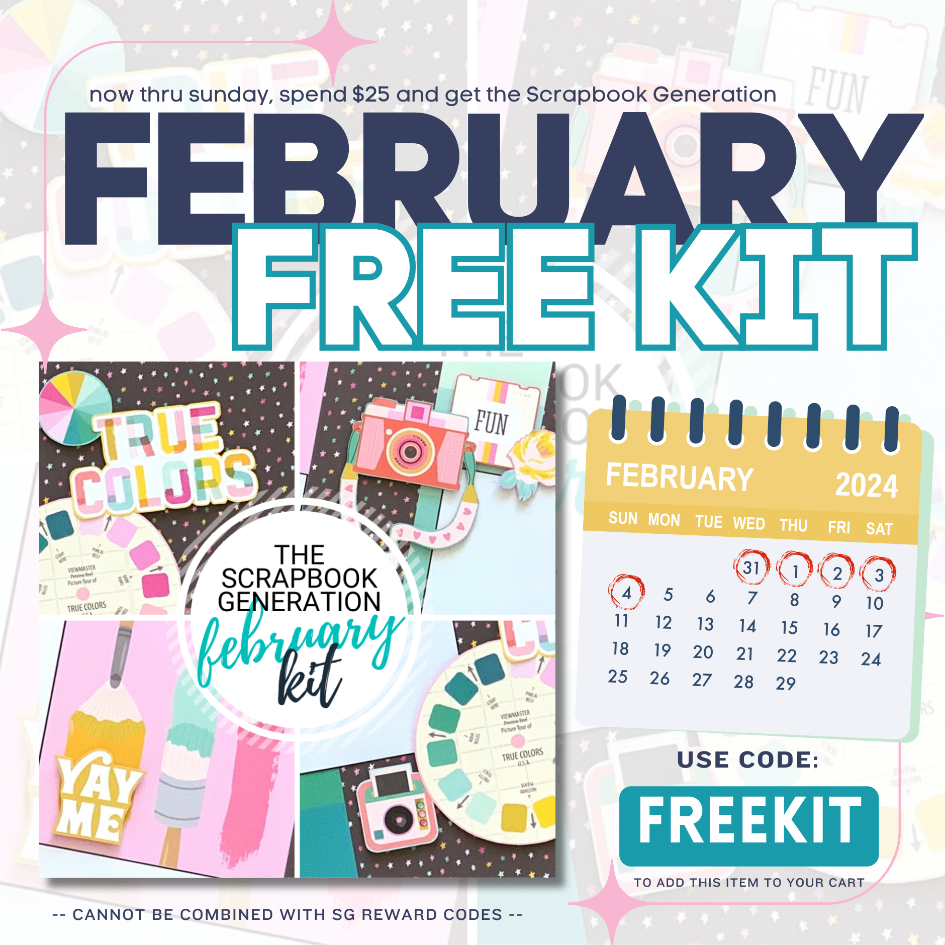 Sales and Events - Free Kit Weekends - Scrapbook Generation