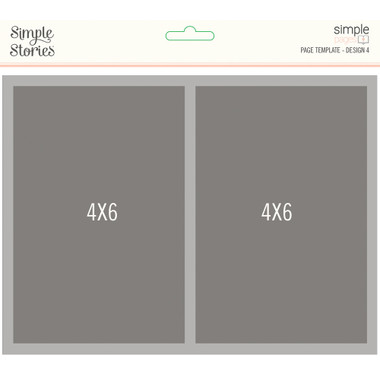 SIMPLE STORIES "Simple Pages" Page Template: Design 4 - Scrapbook ...