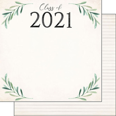 SCRAPBOOK CUSTOMS 12x12 Graduation Themed Paper: Watercolor Class of ...