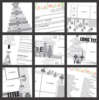 DIGITAL DOWNLOAD: Bundle - Christmas Theme - Scrapbook Generation
