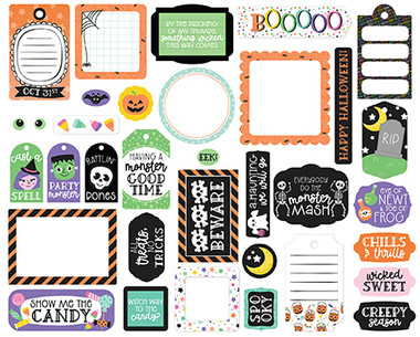 ECHO PARK Monster Mash Frames & Tags - Scrapbook Generation