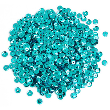 COUSIN DIY Cupped Sequins | 8mm: Turquoise Peacock (200/pkg ...