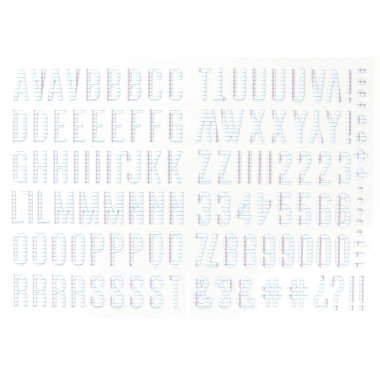 ELLE'S STUDIO Large Puffy Alphabet Stickers: Notebook - Scrapbook ...