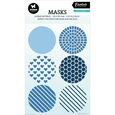 STUDIO LIGHT 6x9 Essentials Collection Masks: Circle Pattern ...