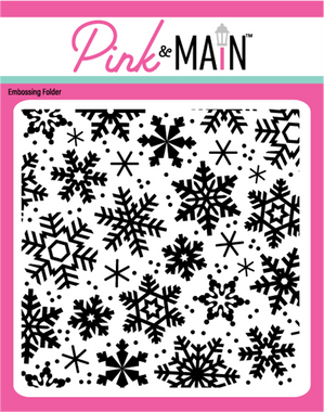 PINK & MAIN 6x6 Embossing Folder: Snow Day - Scrapbook Generation