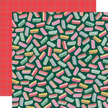 SIMPLE STORIES Hard Candy Christmas 12x12 Paper: Sweets Season ...
