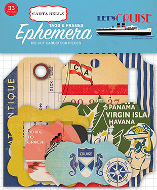 CARTA BELLA Let's Cruise Frames & Tags - Scrapbook Generation
